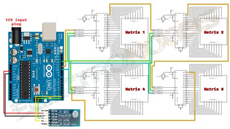 arduino bluetooth led matrix max7219