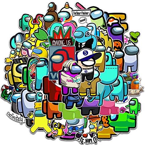 50pcs Among Us Sticker Waterproof Vinyl Stickers Laptop Stickers