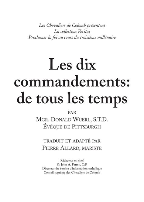 Les Dix Commandements De Tous Les Temps
