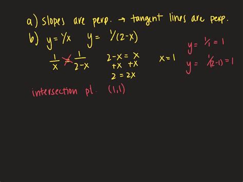 solved a what should it mean to say that two curves intersect at