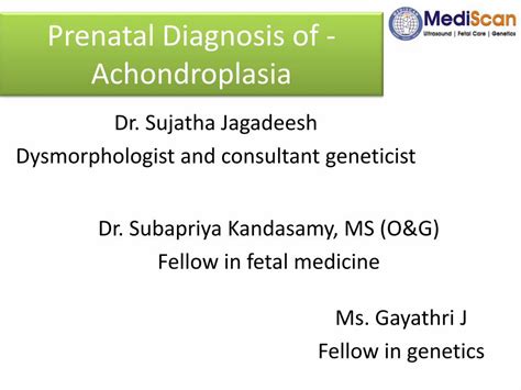 Pdf Prenatal Diagnosis Of Achondroplasia Cpa Chennai · Prenatal