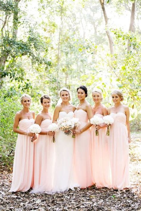 Light Pink Bridesmaid Dress Chiffon