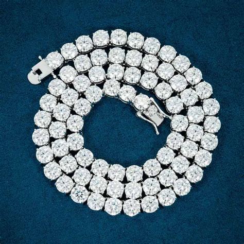 4mm Moissanite Tennis Chain 14k Yellow Gold Vvs Diamonds Ice Cartel