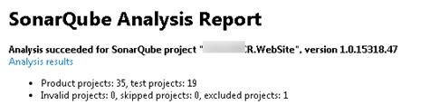 msbuild sonarqube not showing analysis results from team build