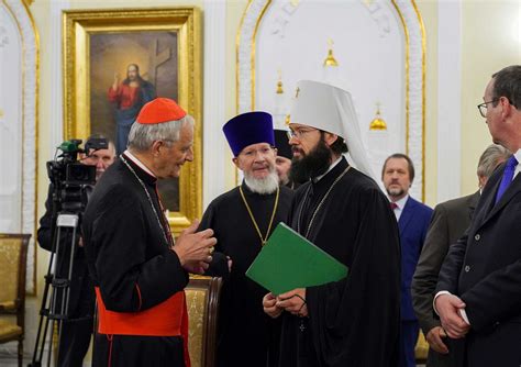 Our Churches Must Serve Peace Russian Orthodox Leader Tells Cardinal