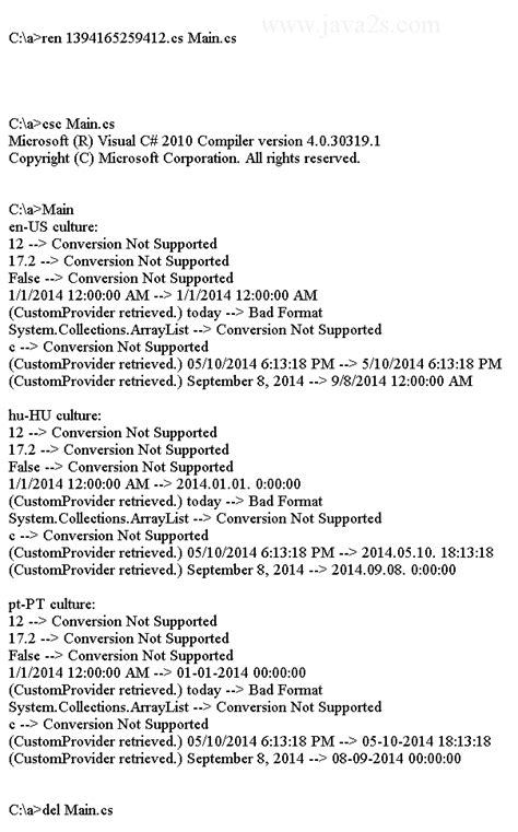 c tutorial c convert todatetime object iformatprovider
