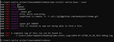 how do you install native base stack overflow