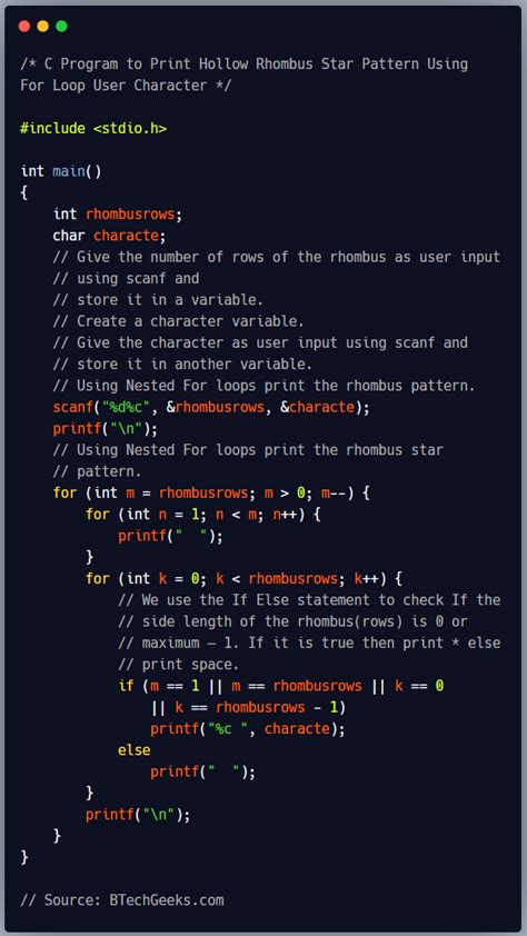 python program to print hollow rhombus star pattern python programs