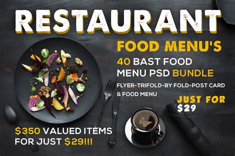Food Menu Big Bundle Flyer Templates ~ Creative Market