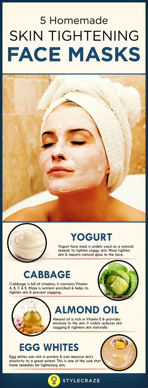 How To Tighten Skin On The Face Naturally Tightening Face Mask Skin