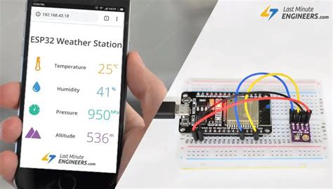 create a simple esp32 weather station with bme280