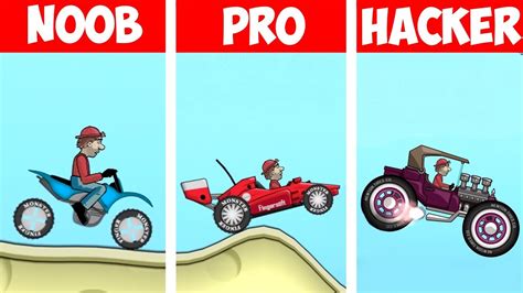 Noob Vs Pro Vs Hacker In Desert Hill Climb Racing Youtube