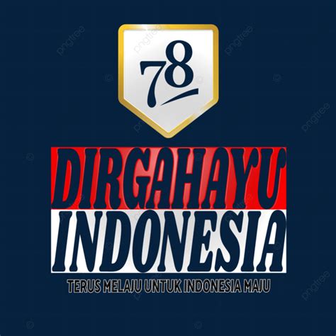 Logos Celebrate Of Indonesian Day 2023 Dirgahayu Hut Ri 78 Years Vector