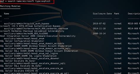 kali linux exploitation tools