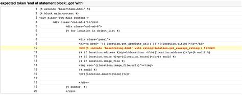 python error while converting django template engine to