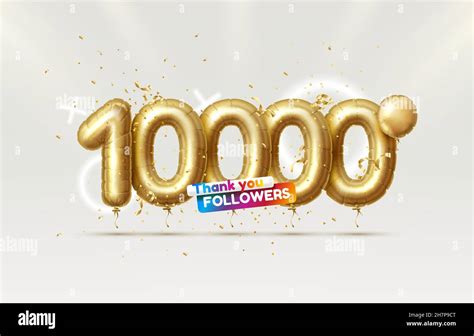 Thank You Followers Peoples 10k Online Social Group Happy Banner