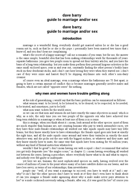 barry guide to marriage and or sex pdf romance love sexual