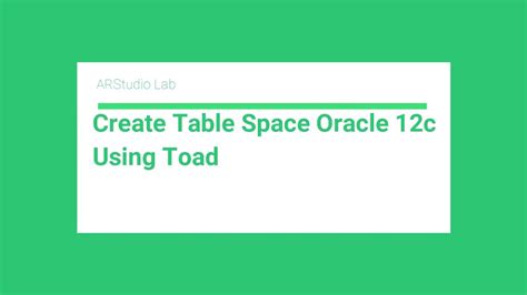 oracle 12c create tablespace i decoration ideas