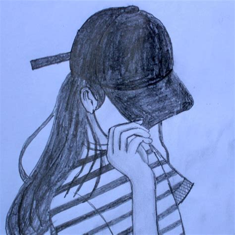 Hidden Face Drawing How To Draw A Girl With Cap Very Easy Pencil