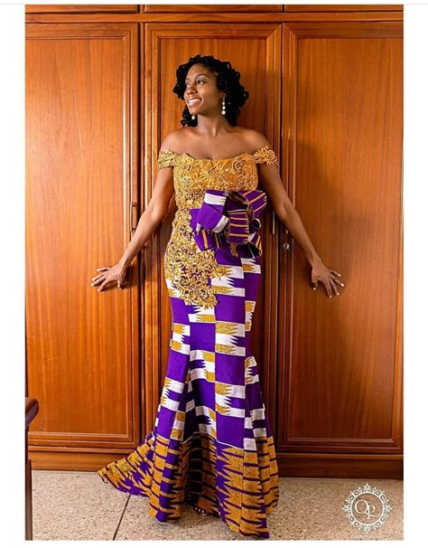 African Wear African Attire African Dress African Lace Kente Dress