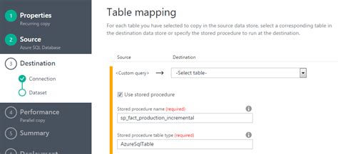 sql server loading data to azure dw using azure data