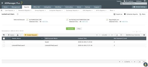generate locked out active directory users report using powershell