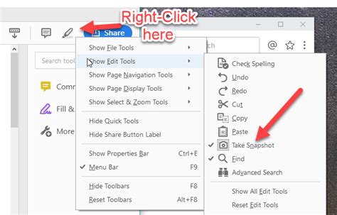 how can i create a snapshot adobe community 10699590