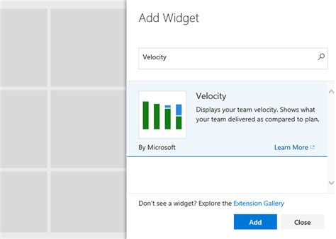 add a widget to a team dashboard azure devops microsoft learn