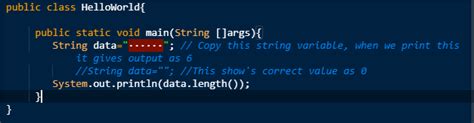 java s string s length function showting incorrect value stack overflow