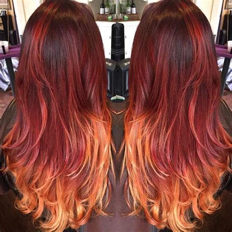 31 Best Red Ombre Hair Color Ideas Stayglam Red Ombre Hair Ombre