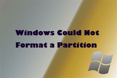 error 0x80070057 windows could not format a partition on