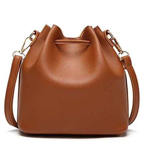 Sanviglor Crossbody Bag For Women Tassel Bucket Bag Drawstring Satchel