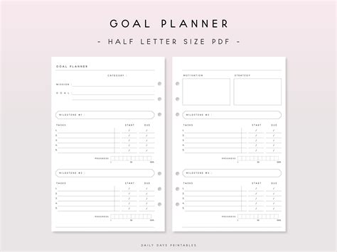 10 Free Printable Goal Setting Worksheets Parade