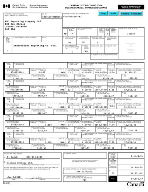 Export Declaration Form Fill Out And Sign Printable Pdf Template