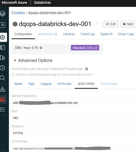 dqops query databricks database schema through sql