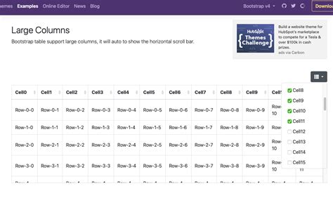 javascript responsive bootstrap table stack overflow