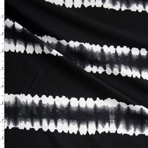 Black And White Horizontal Striped Fabric