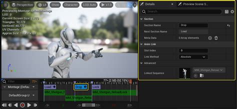 animation montage editor in unreal engine unreal engine 5 1 documentation
