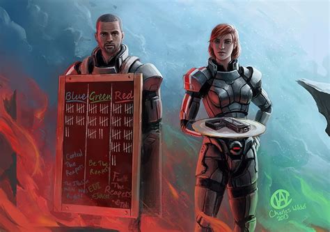 Charles Wider 2013 Fictional Character Illustrations Mass Effect