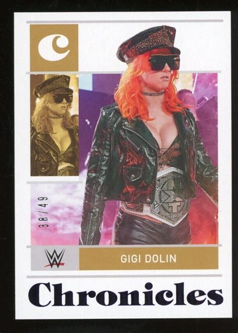 💗 2022 Wwe Chronicles Nxt Gigi Dolin Purple 49 Hot Sexy Model Girl