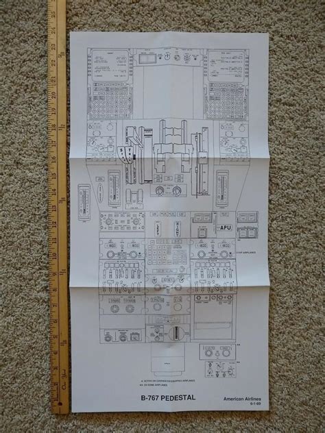 Boeing 767 Cockpit Schematics Diagrams Charts Manuals American Airlines