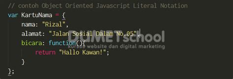 tutorial dasar mengenal object oriented javascript part i kursus