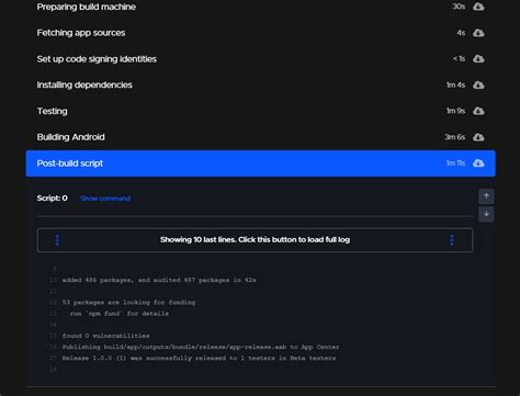 how to release your flutter app to app center for beta testing