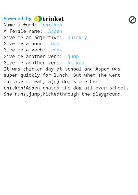 mad libs