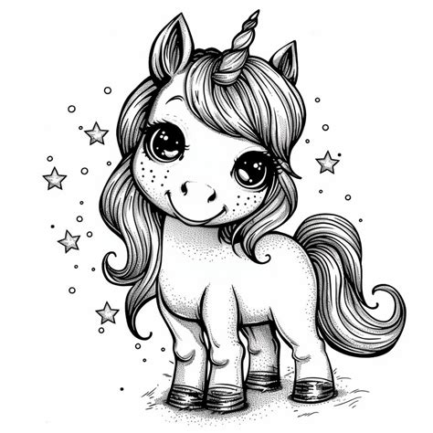 Dibujos Kawaii De Unicornios Para Colorear Kawaiiparacolorear