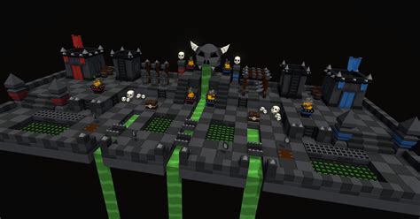 dungeon low poly toon battle arena tower defense pack