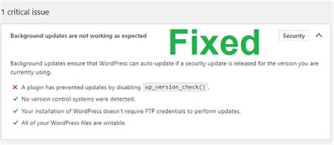 how to fix background updates are not working as expected in wordpress