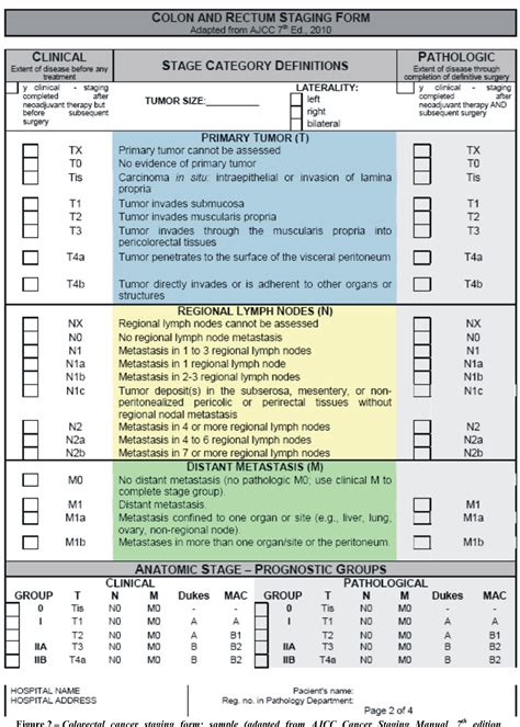 Tnm Staging Of Colorectal Cancer