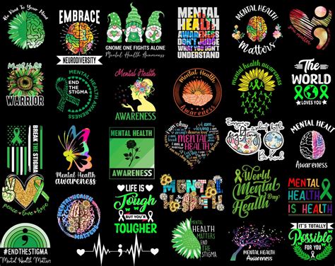100 Mental Health Awareness Svg Bundle Mental Health Svg Etsy