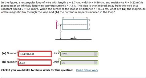 solved in the figure a rectangular loop of wire with len
